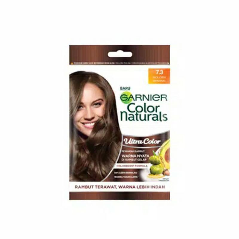 Jual GARNIER Color Naturals Ultra color sachet (2x30ml) / Golden brown ...