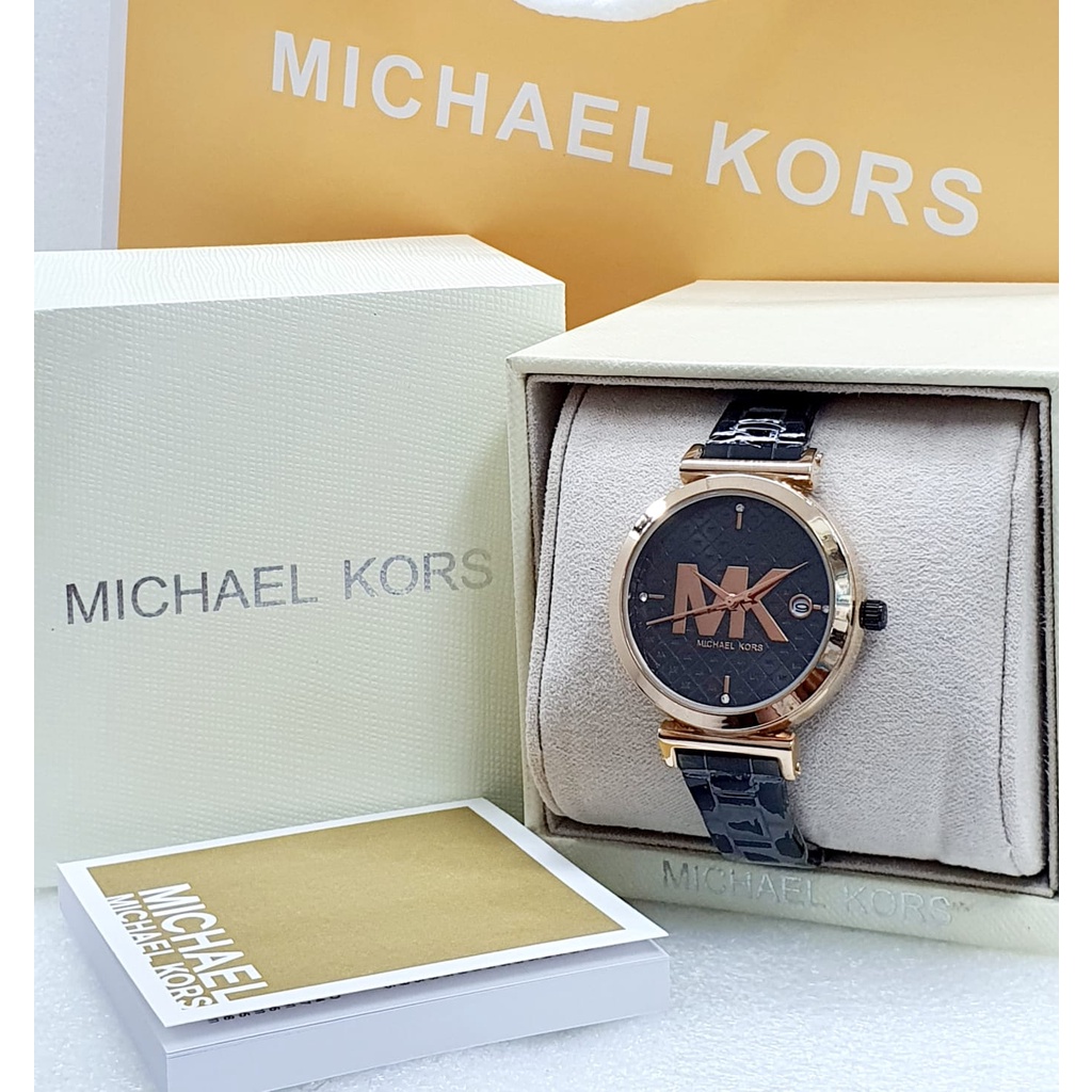 Jual NEW JAM TANGAN WANITA MK MICHAEL KORS ANALOG RANTAI TANGGAL AKTIF ...