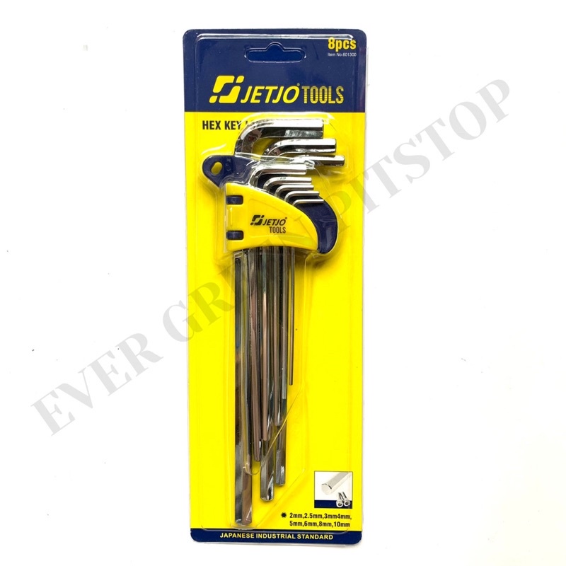 Jual JETJO TOOLS Kunci L set Panjang Biasa Hexagon 8pcs Kunci L ...