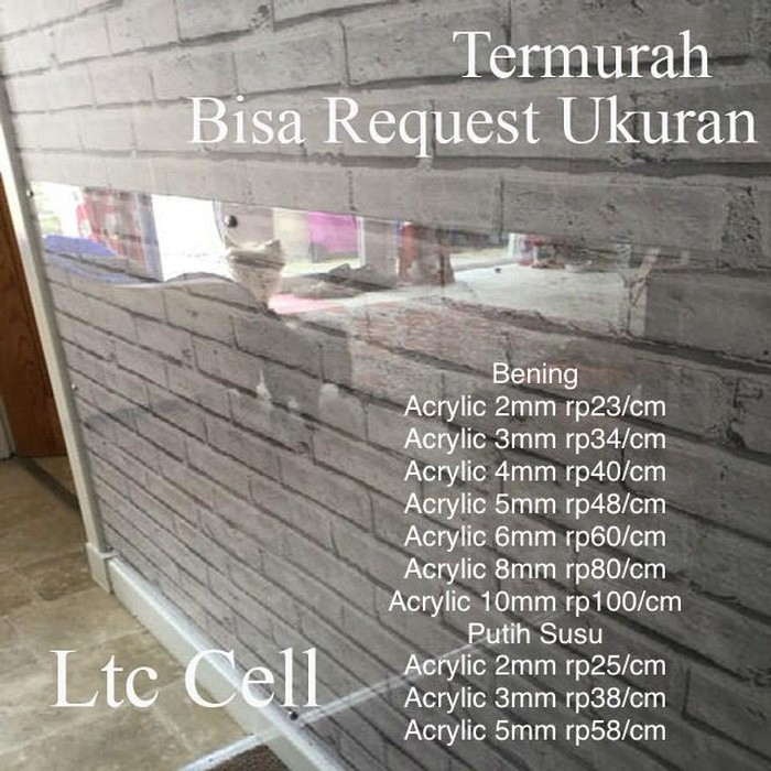 Jual Acrylic Bening 2mm 40x120cm Akrilik Lembaran Potong Laser | Shopee Indonesia
