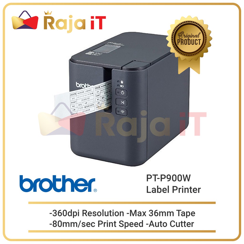 Jual BROTHER Printer Label Maker PT P900W Label Printer Ptouch PT P900 ...