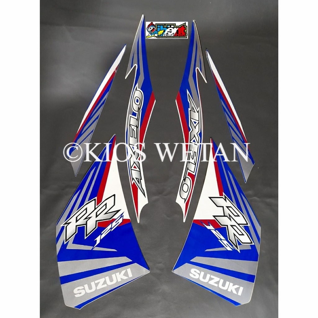 Jual STRIPING SHOGUN AXELO RR BIRU STIKER LIS STANDAR BODY SUZUKI ...