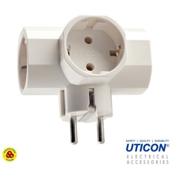 Jual STEKER TEE ARDE UTICON SAMBUNGAN CABANG 3 COLOKAN LISTRIK ORIGINAL ...