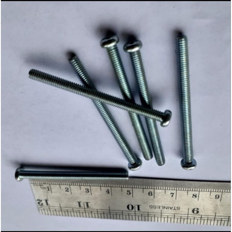 Jual Baut JP M4X50 PANJANG 5CM / BAUT OBENG PLUS PANJANG 5CM | Shopee ...