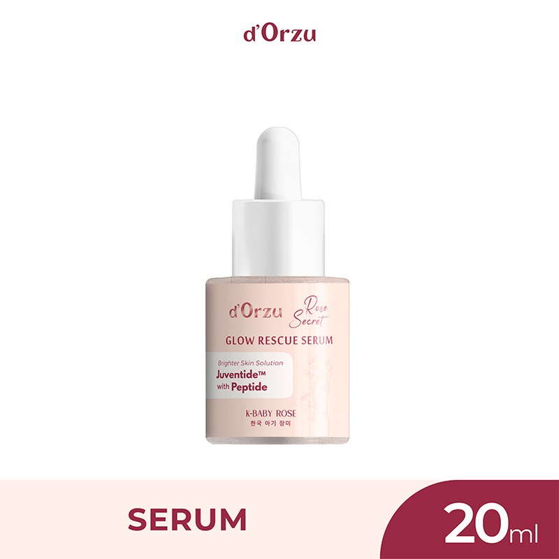 Jual D'Orzu Rose Secret Glow Rescue Serum Brightening and Hydrating ...