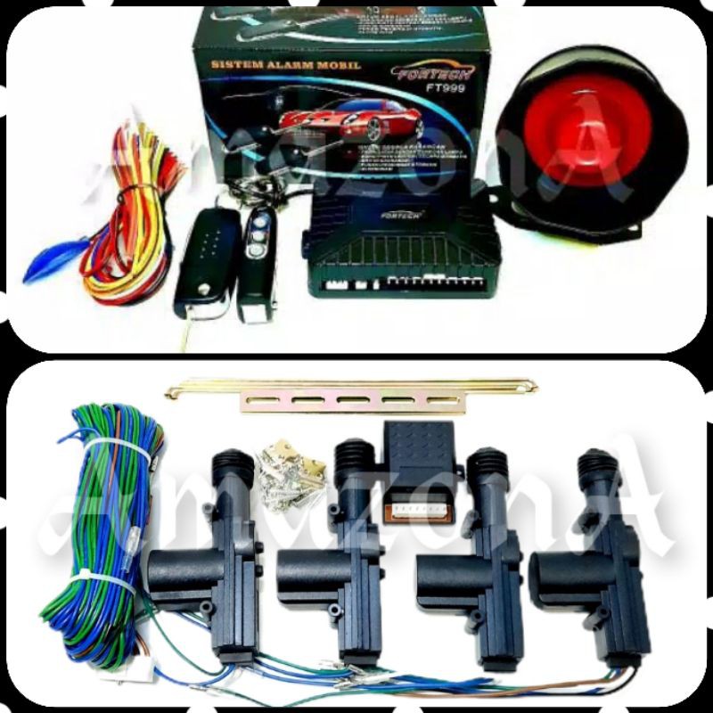 Jual Paket Alarm Mobil Model Kunci dan Central Lock 4 Pintu | Shopee ...