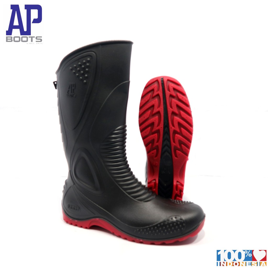 Jual AP MOTO 1 BLACK/RED 39-44 - SEPATU BOOT SEPATU BIKERS - AP BOOTS ...