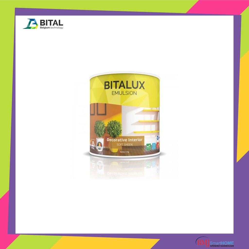 Jual CAT TEMBOK BITAL BITALUX SUPER WHITE 5KG | Shopee Indonesia