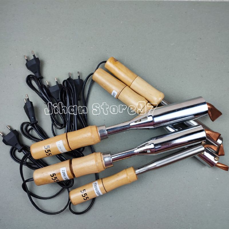 Jual Solder listrik Gagang kayu / iron Soldering 500W | Shopee Indonesia