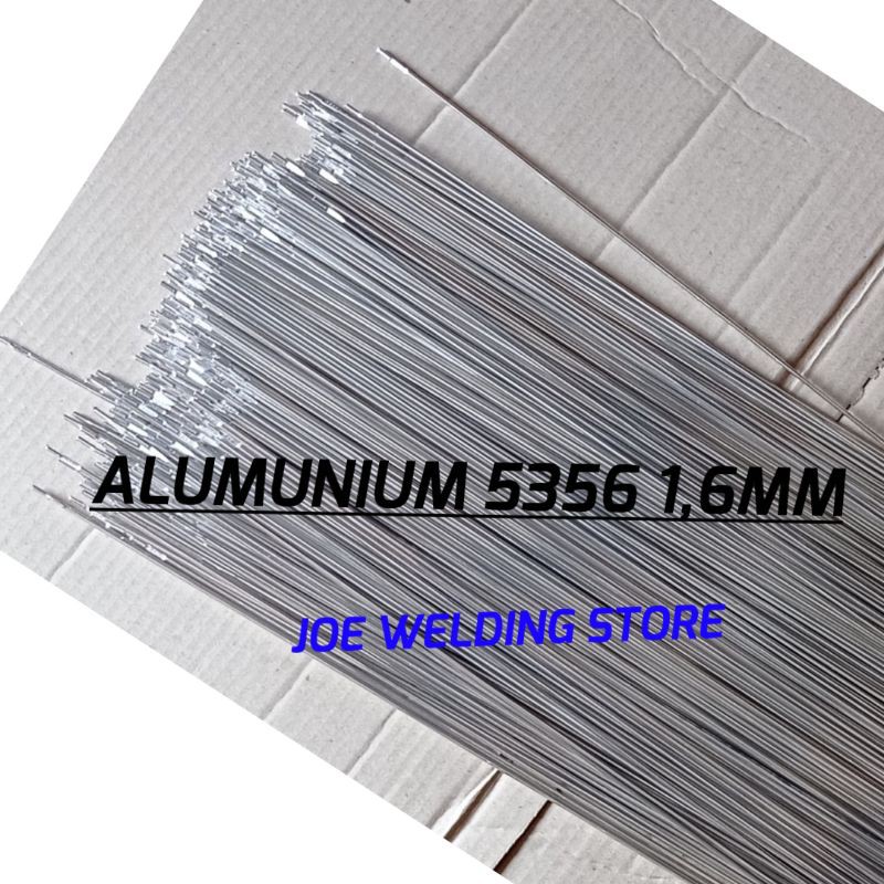 Jual kawat las argon filler tigrod alumunium 5356 1.6mm x 1kg | Shopee ...