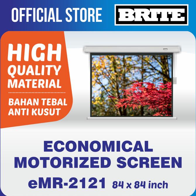Jual Layar Proyektor Brite Screen Emr-2121 Economical Motorized Screen ...