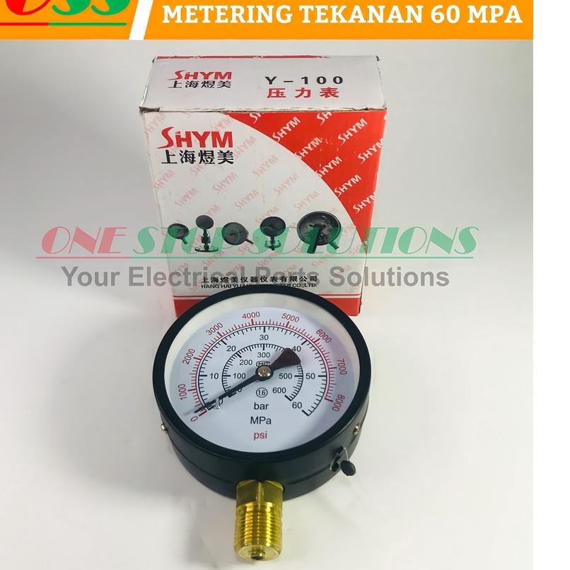 Jual New! TEST NOZZLE PRESSURE GAUGE METER S60H METERING TEKANAN 60 MPA ...