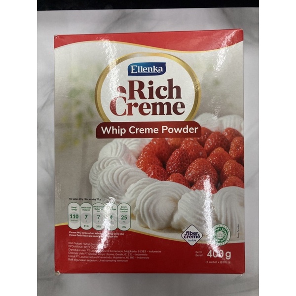 Jual ELLENKA WHIP CREAM 400gr | Shopee Indonesia