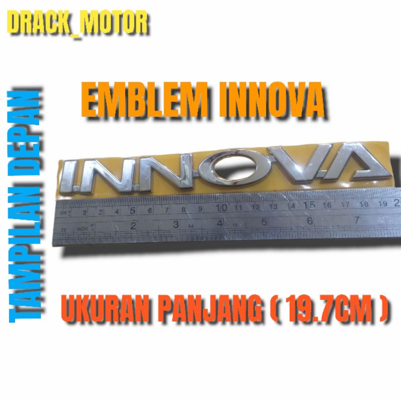 Jual EMBLEM INNOVA ORIGINAL//EMBLEM TULISAN INNOVA ORIGINAL SATUAN ...