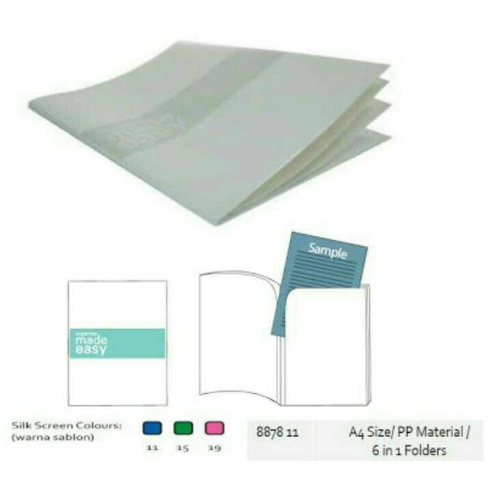 Jual Map L multi 6 pockets A4 Bantex murah | Shopee Indonesia