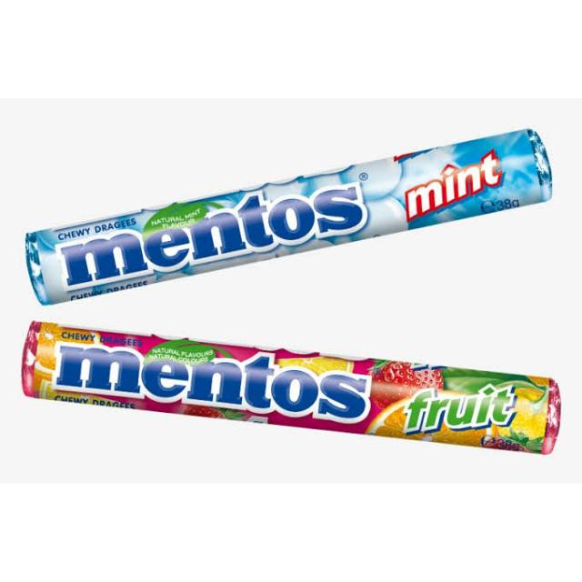 Jual Permen mentos rasa mint Dan buah 37gr | Shopee Indonesia
