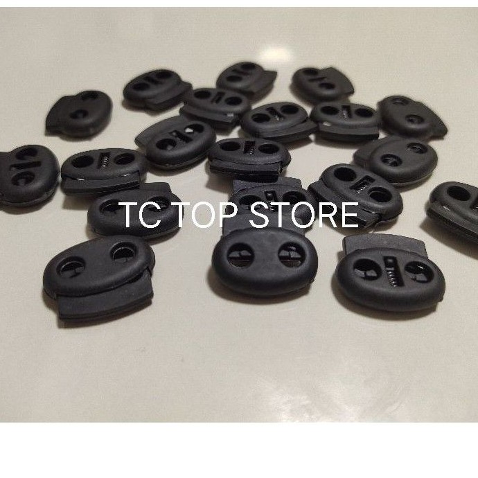 Jual Stoper Compo Plastik (20 pcs) / Stopper Tali 2 lubang | Shopee ...