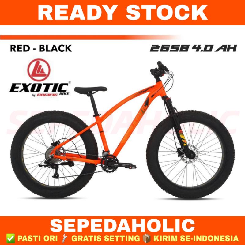 Jual Sepeda Gunung 26 Inch MTB EXOTIC 2658 4.0 AH Ban Super Jumbo Rem ...
