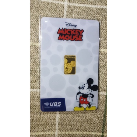 Jual UBS LOGAM MULIA 24K DISNEY MICKEY MOUSE EDITION 2Gr | Shopee Indonesia