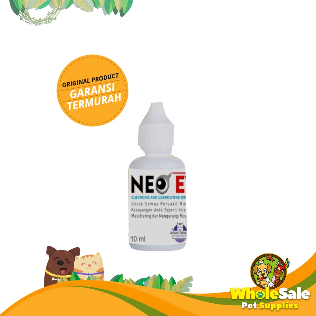 Jual Neo Eye Drop 10ml Obat Tetes Penyakit Mata Kucing Iritasi Belekan ...