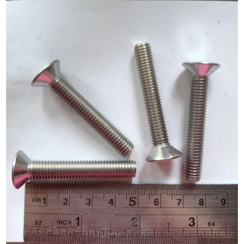 Jual Baut Payung /JF baut 12 / 8mm X 50mm kunci L Stainless | Shopee ...