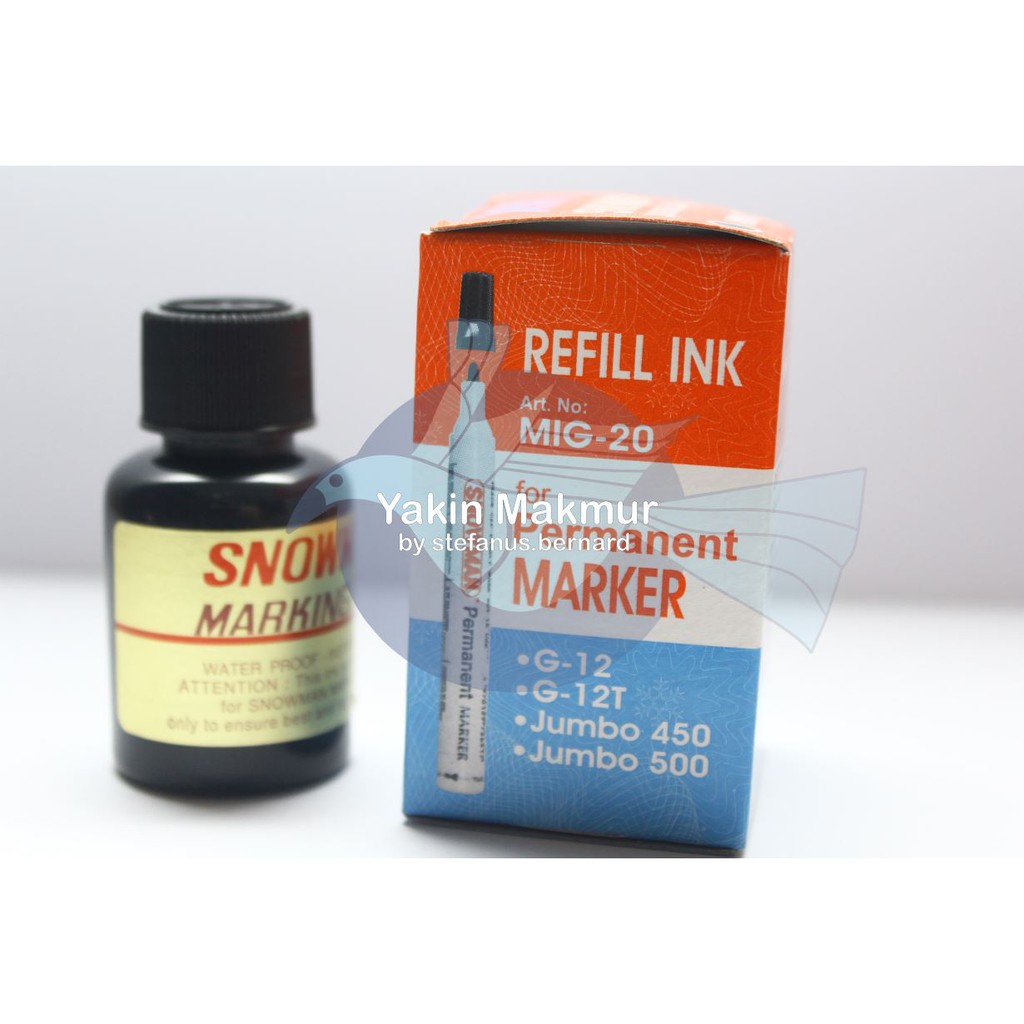 Jual REFILL TINTA SPIDOL SNOWMAN (NON PERMANENT) | Shopee Indonesia