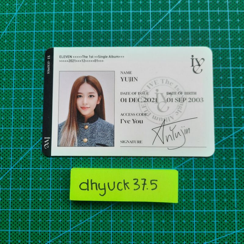 Jual photocard id card yujin ive eleven | Shopee Indonesia