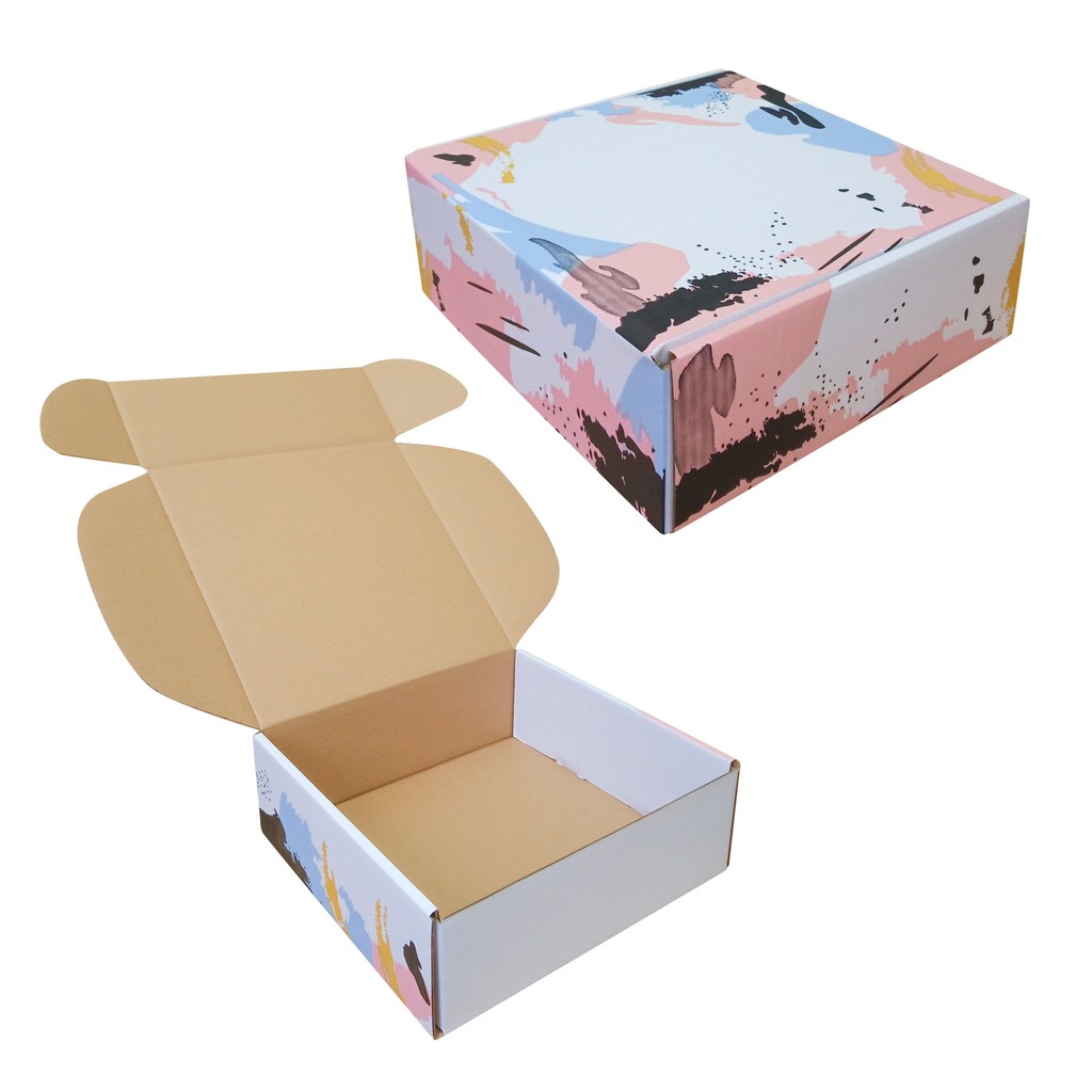 Jual Box 27x27x10 cm (Puding) kardus/Karton/Paking/Polos/Hampers/Boneka ...