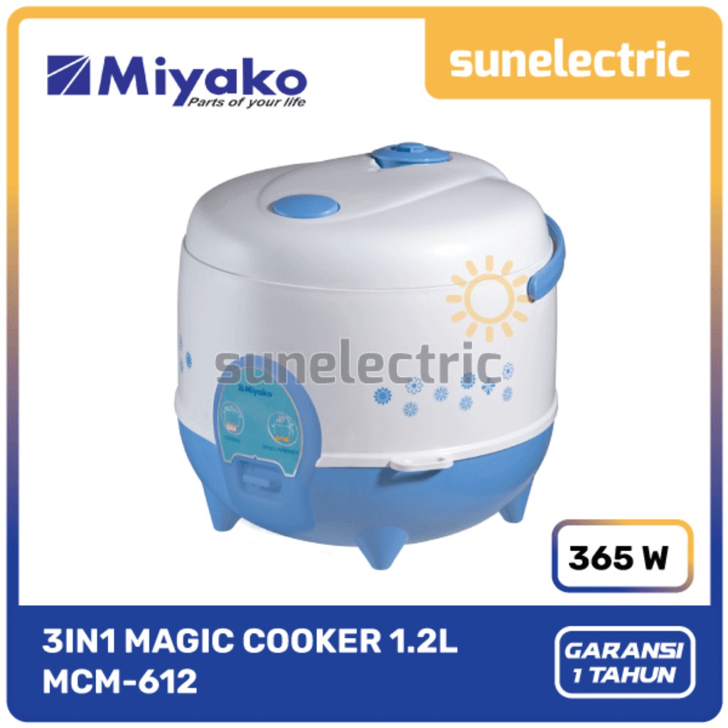Jual Miyako MCM-612 Magic Com / Rice Cooker 3in1 MCM 612 / MCM612 ...