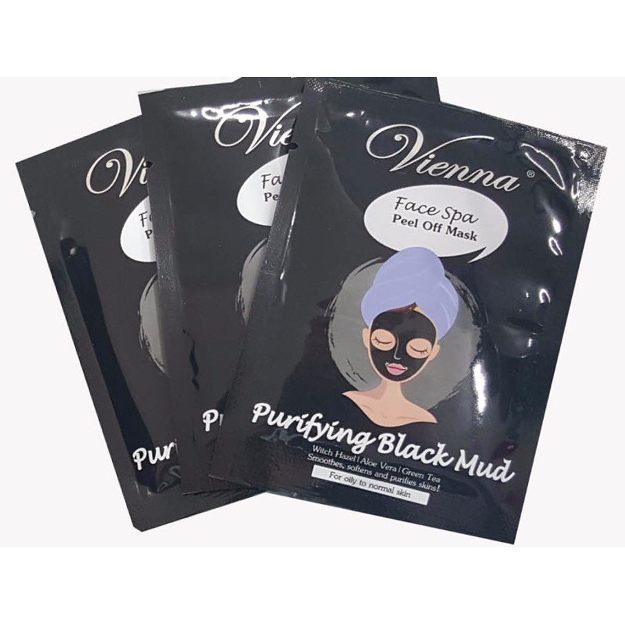 Jual Vienna Purifying Black Mud Mask 15ml | Shopee Indonesia