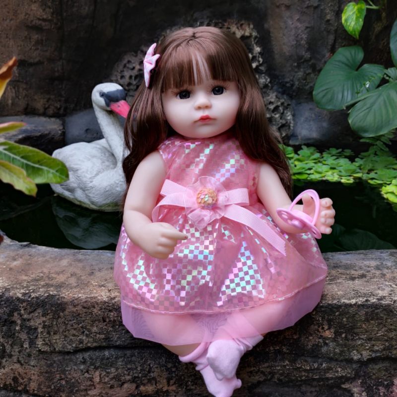 Jual TERMURAH! Boneka Reborn Bayi Silikon mirip Asli Dengan Akta Lahir ...