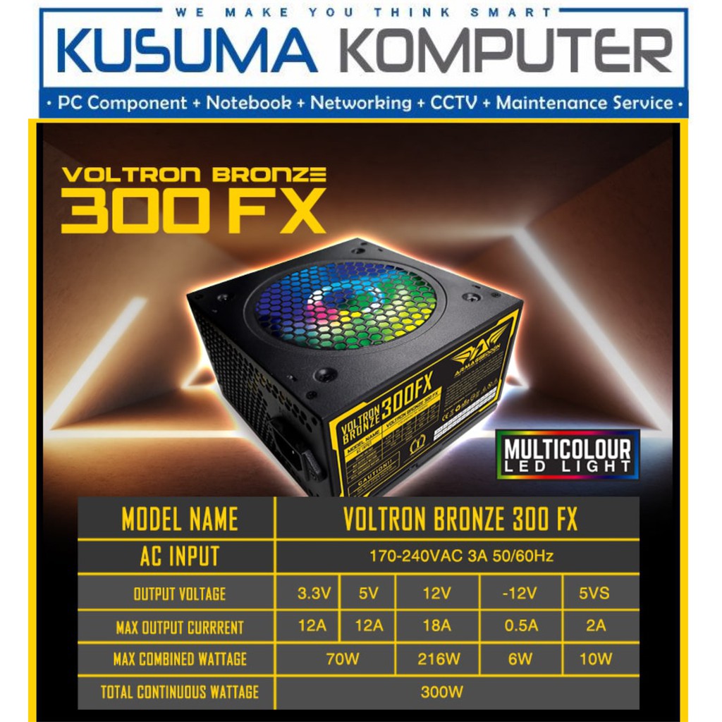 Jual Armaggeddon PSU Voltron Bronze 300FX 300W | Shopee Indonesia