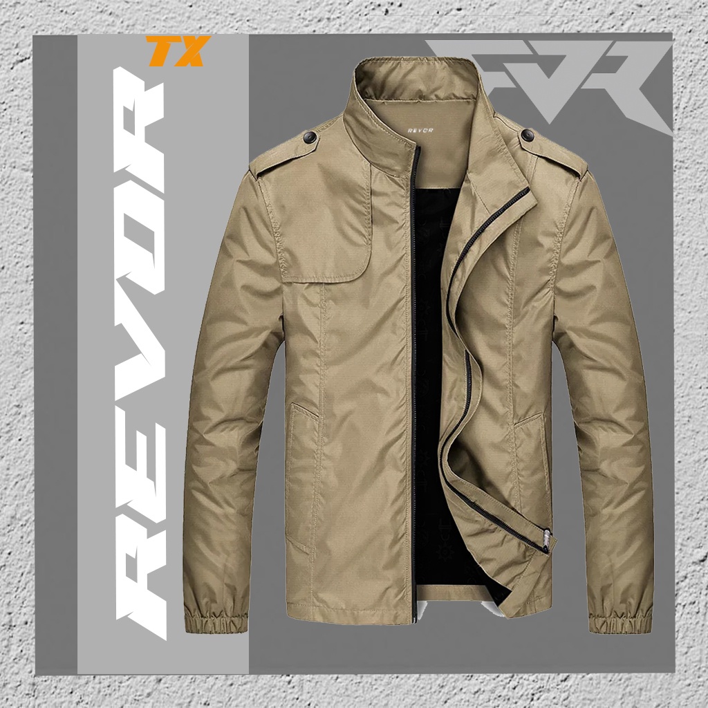 Jual Revor TX Jaket Motor Styles Waterproof Pria Mocca/gray/navy/black ...