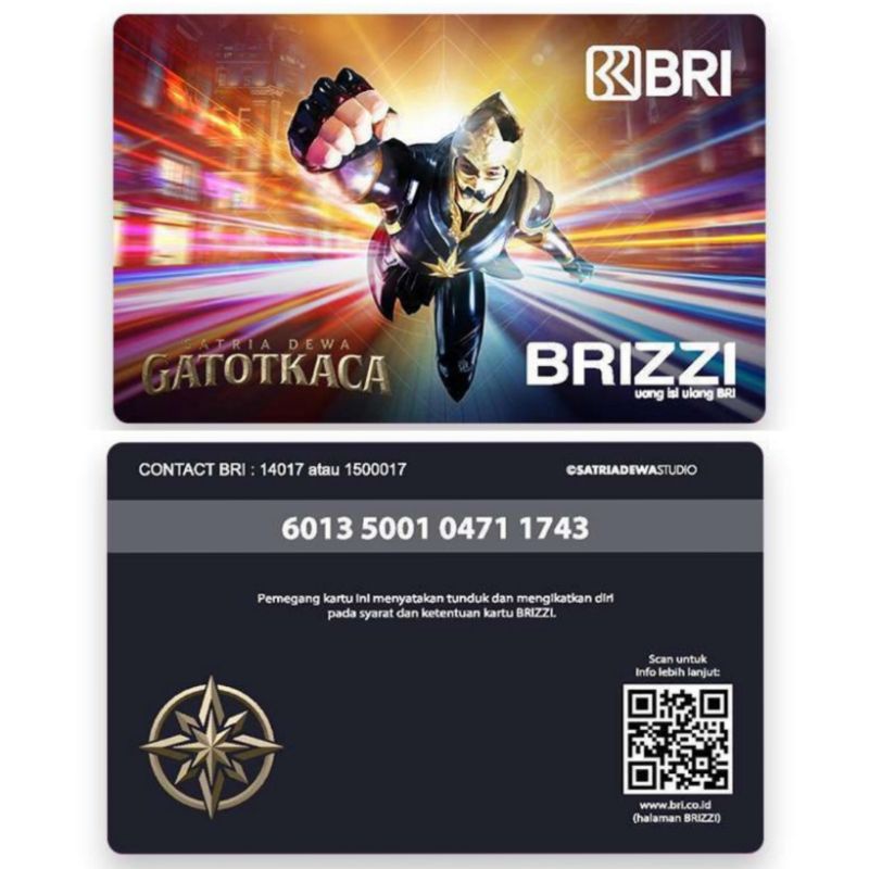 Jual BRI BRIZZI edisi SATRIA DEWA - GATOT KACA - Rainbow Design ...