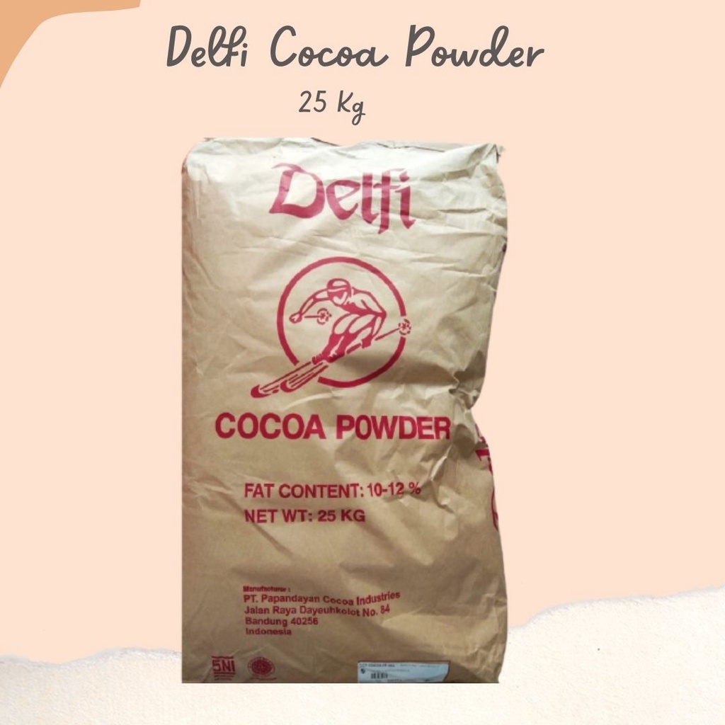 Jual Jual 1 Sak Cokelat Bubuk / Delfi Cocoa Powder 25 Kg ASLI / Halal ...