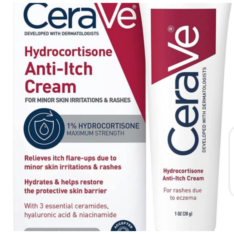 Jual Cerave Anti Itch Rashes Eczema Cream 28 g / 1 oz Usa | Shopee ...
