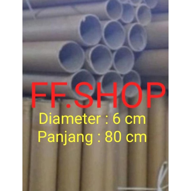 Jual Selongsong/Bobin/Paper Core/Cones 6 x 80cm | Shopee Indonesia