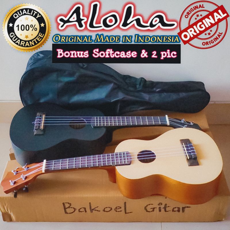Jual Ukulele - ORIGINAL ALOHA gitar mini/kentrung/gitar kecil suara ...