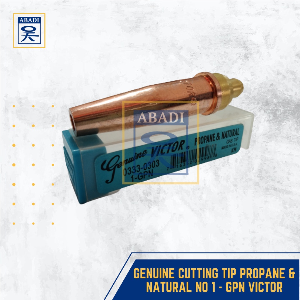 Jual MATA BLENDER / CUTTING TIP PROPANE & NATURAL NO 1- NO 3-GPN VICTOR ...