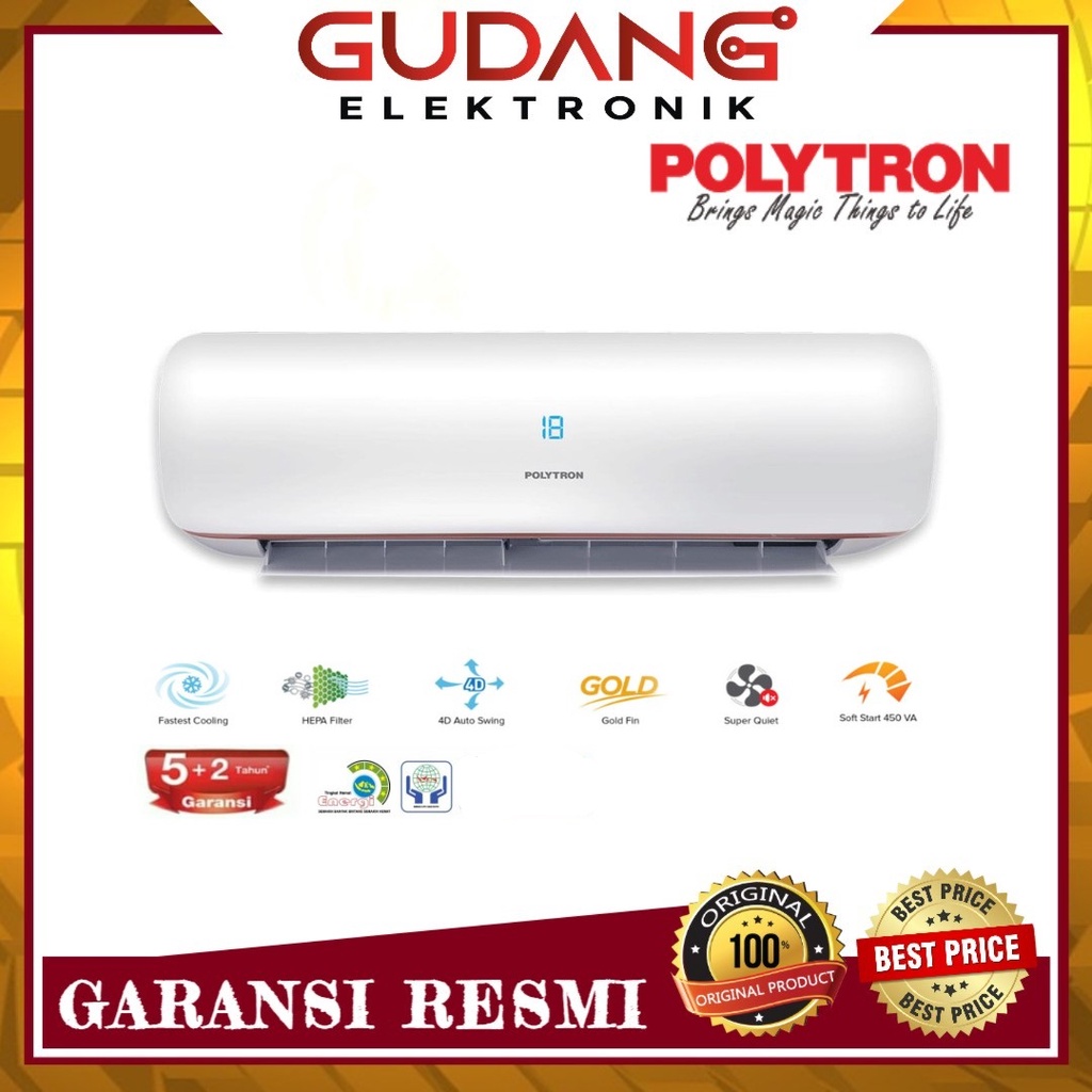 Jual AC POLYTRON 1/2 PK POLYTRON PAC 05 VZ HEPA FILTER POLYTRON PAC ...