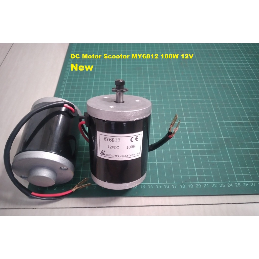 Jual DC Motor Scooter MY6812 100W 12V Baru Gear/Pully | Shopee Indonesia