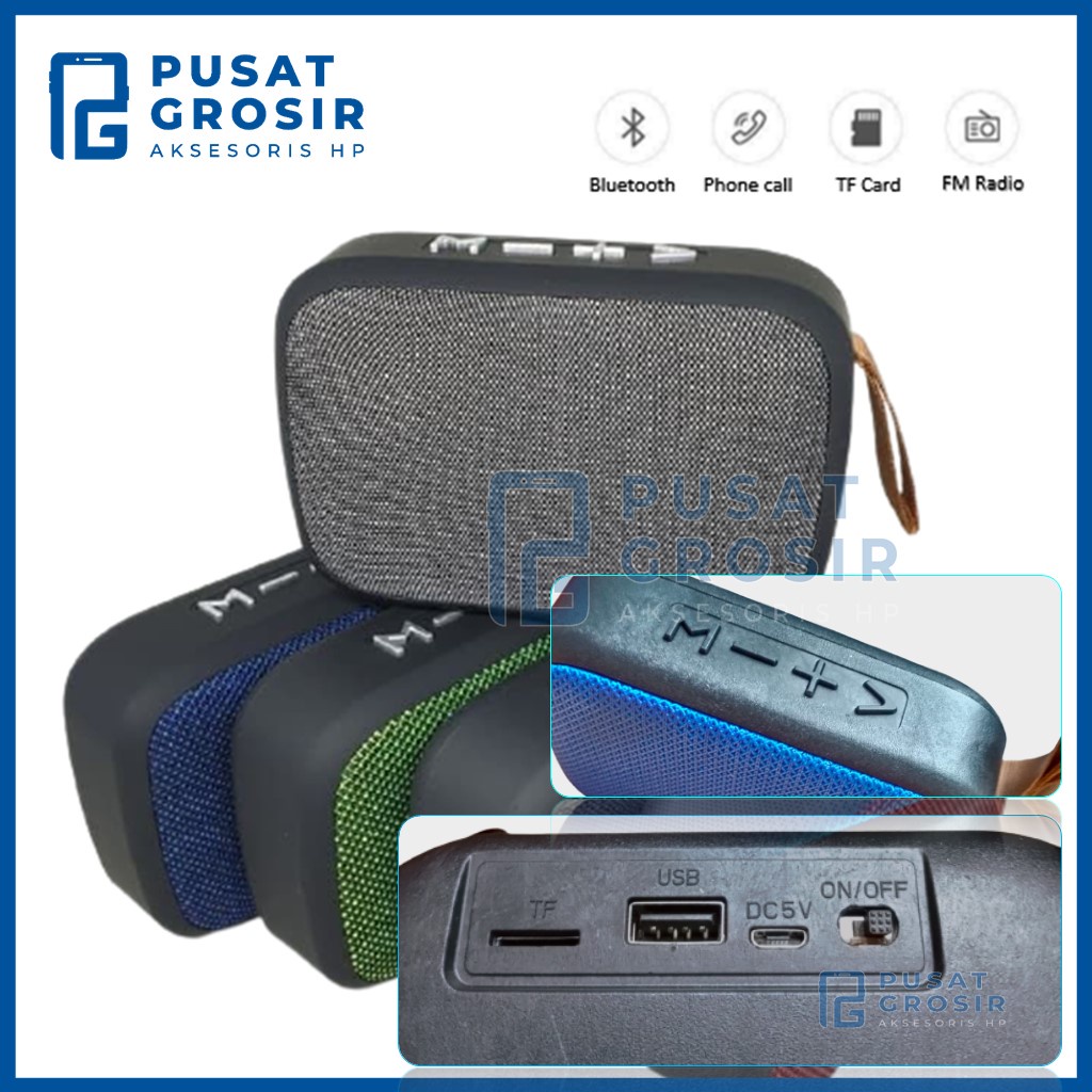 Jual Speaker Bluetooth Portable Mini MG2 spiker blutut musik bok speker ...
