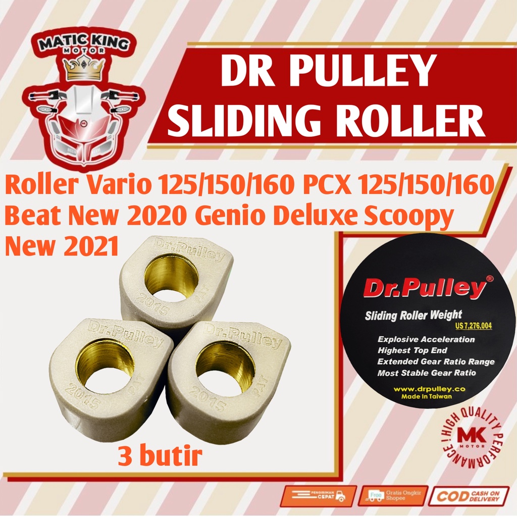 Jual Sliding Roller Vario PCX Genio Deluxe Beat New 2020 Scoopy 2021 DR ...