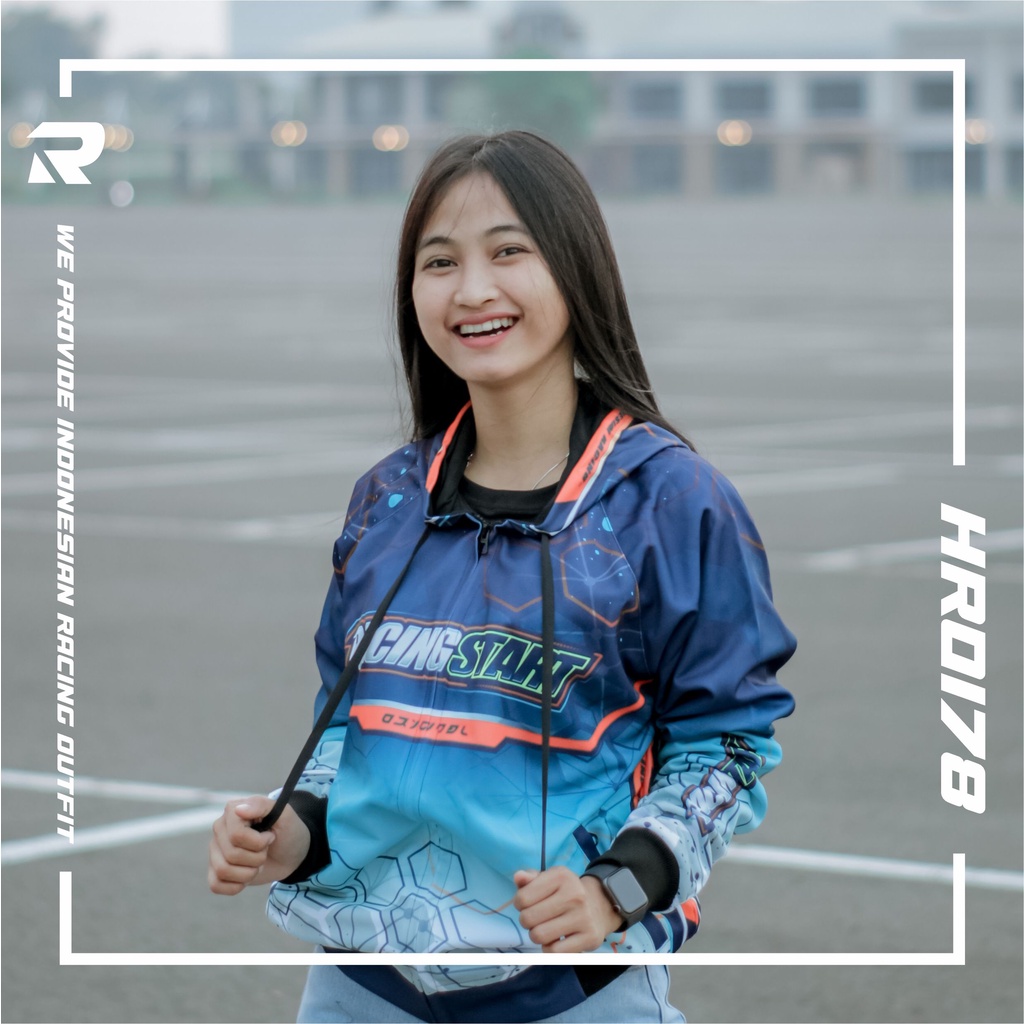 Jual RACINGSTART Jaket Trucker Hoodie Digital Printing Sublimasi HR.178 | Shopee Indonesia