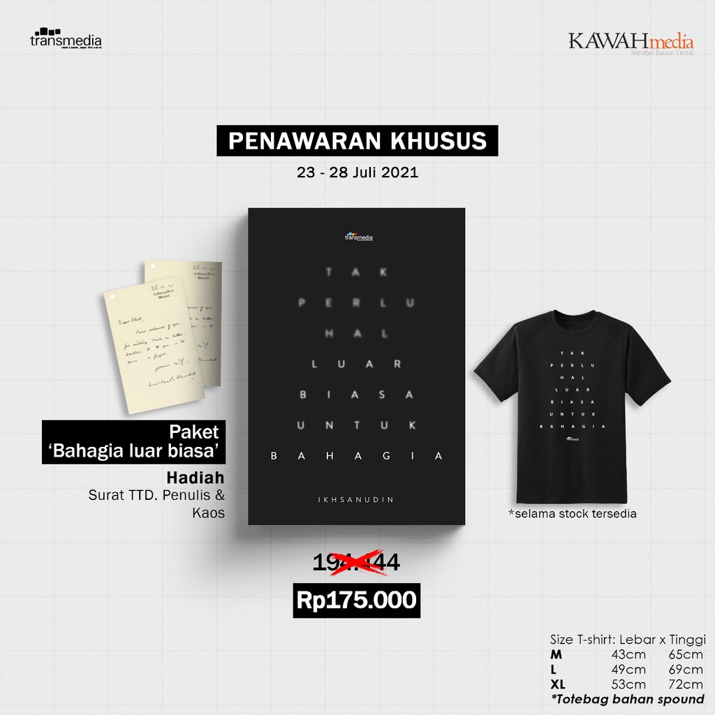 Jual Tak Perlu Hal Luar Biasa untuk Bahagia - Ikhsanudin | Shopee Indonesia Jual Tak Perlu Hal Luar Biasa untuk Bahagia - Ikhsanudin | Shopee Indonesia