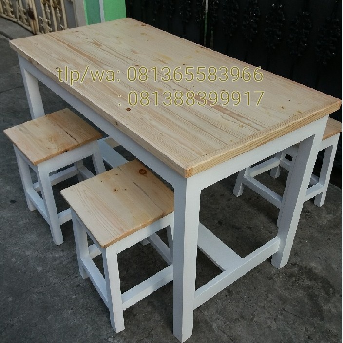 Jual meja/meja set/meja makan/meja kafe/meja mini malis/bangku cafe ...