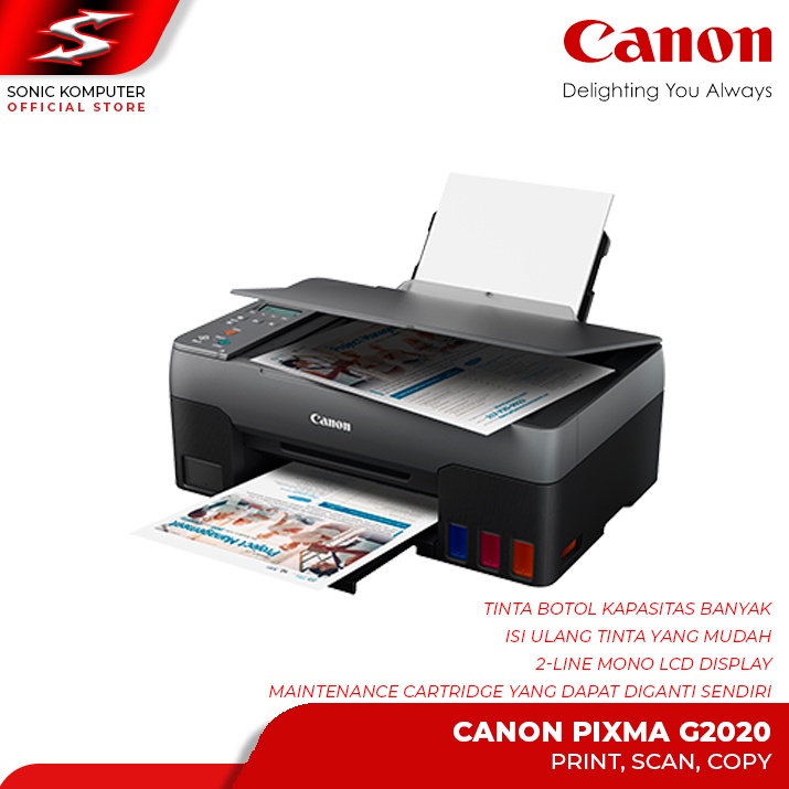 Jual Printer Inkjet Canon PIXMA G2020 Print Scan Copy Ink Tank G 2020 ...
