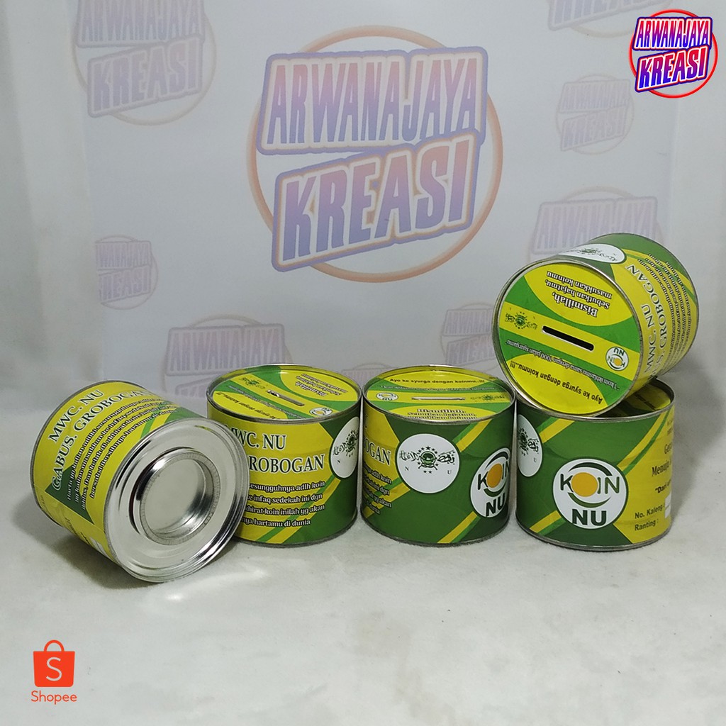 Jual Celengan Kaleng Kecil Untuk Infaq Sedekah Bisa Buka Tutup Karakter ...