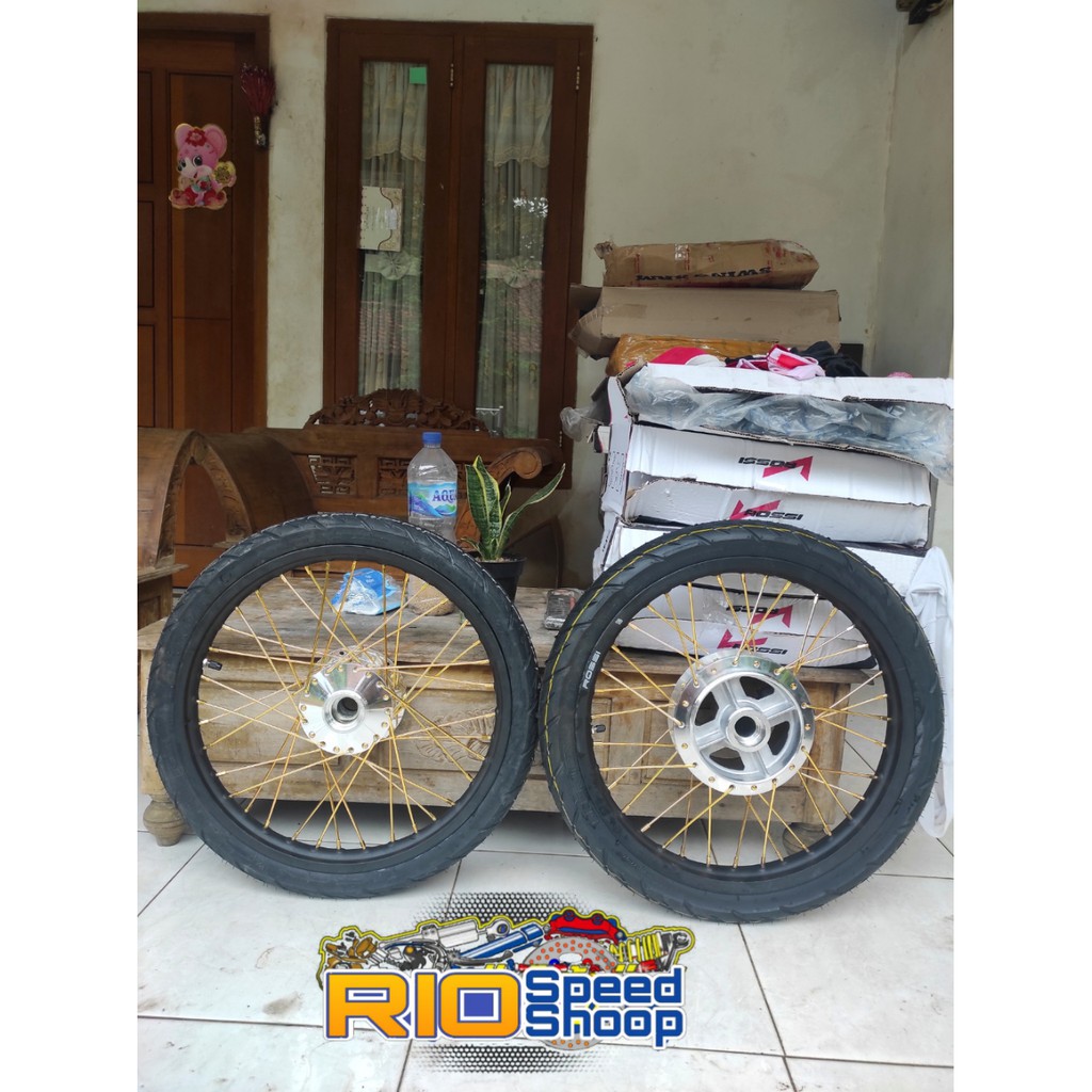 Jual Velg Jari Jari CB150R Old Lama Paketan Ring 17 Full Set Plus Ban ...