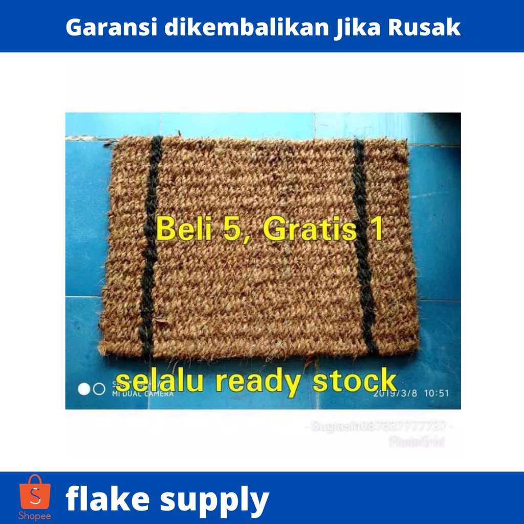 Jual Kesed Sabut Kelapa / Keset Ukuran 50x40 | Shopee Indonesia